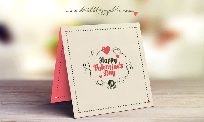 Free Valentine Greeting Card Design Template | Dribbble Graphics