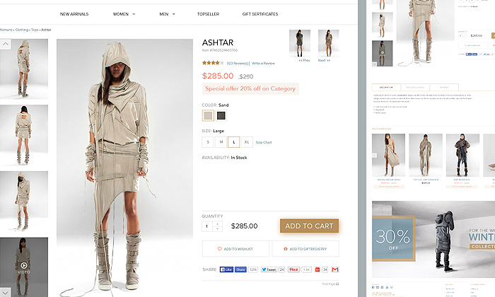 Free E-Commerce Website Product Page PSD Template | Dribbble Graphics