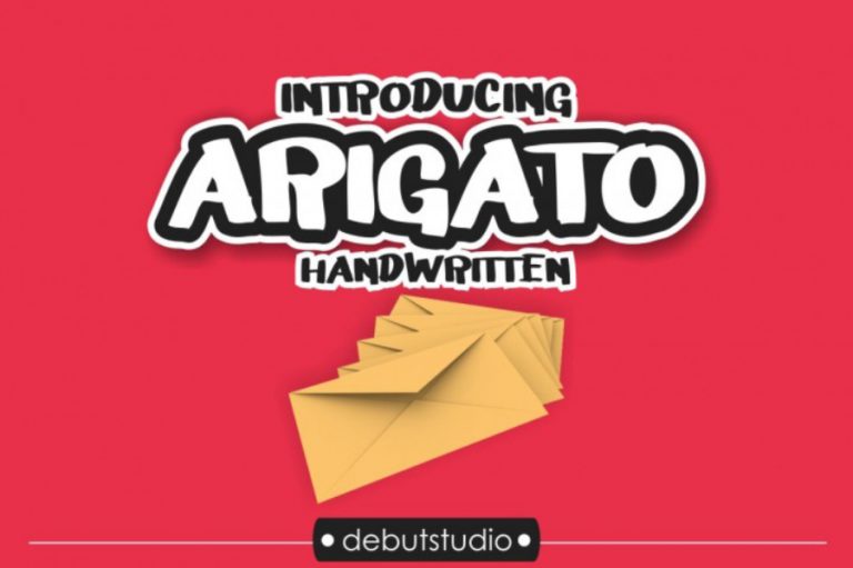 Free Arigato Display Handwritten Font | Dribbble Graphics