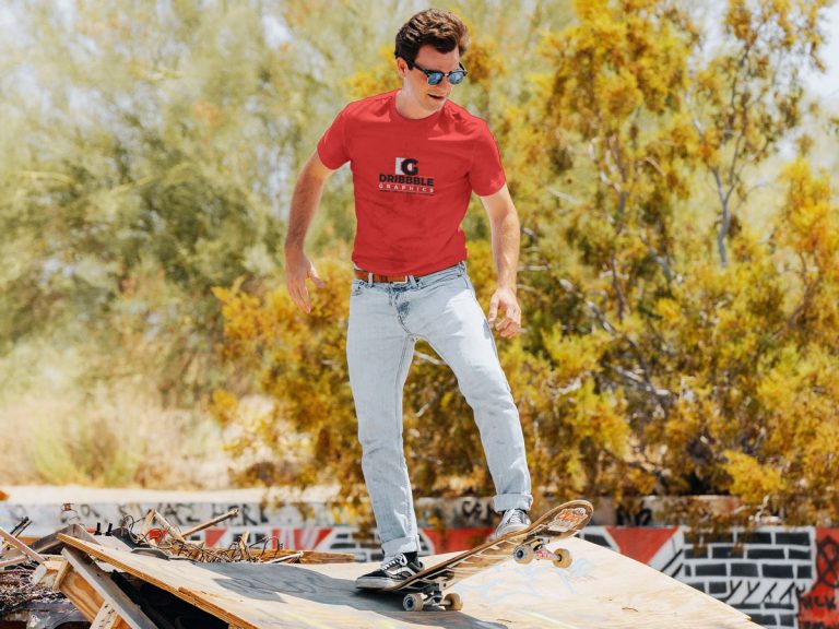 Free Cool Buddy T-Shirt MockUp For Logo Branding | Dribbble Graphics