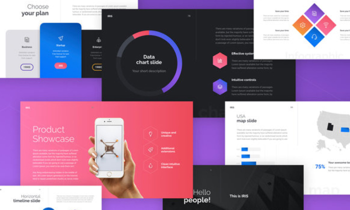 Free Unique & Creative IRIS Business Infographical Keynote Presentation ...