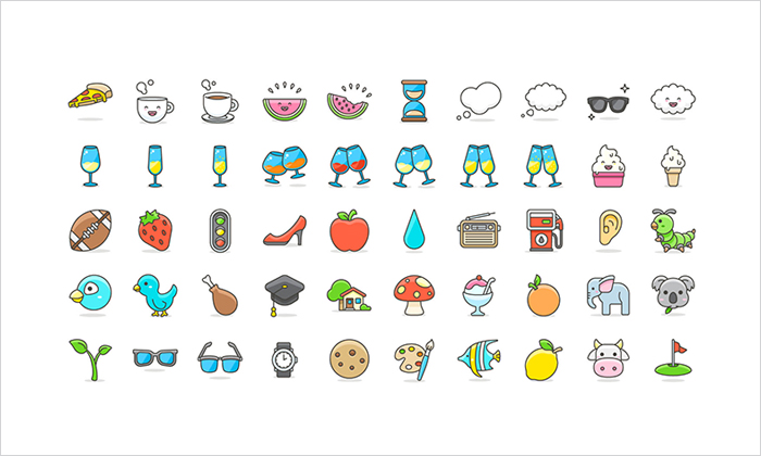Free 100 Cute Emoji Vector Icons Collection | Dribbble Graphics