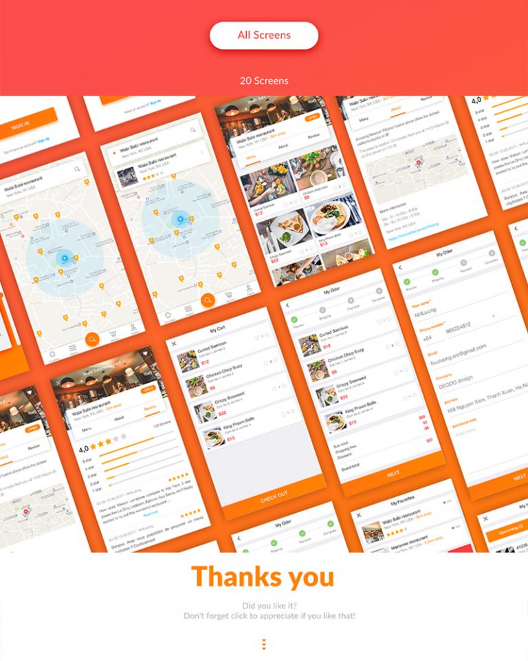 Free Cook Mobile App PSD Template | Dribbble Graphics