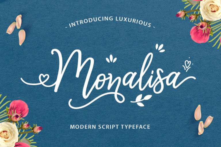 Free Monalisa Script Calligraphy Font | Dribbble Graphics