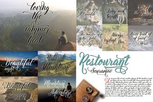 25 Hand Drawn Modern Script Calligraphy Fonts | Dribbble Graphics