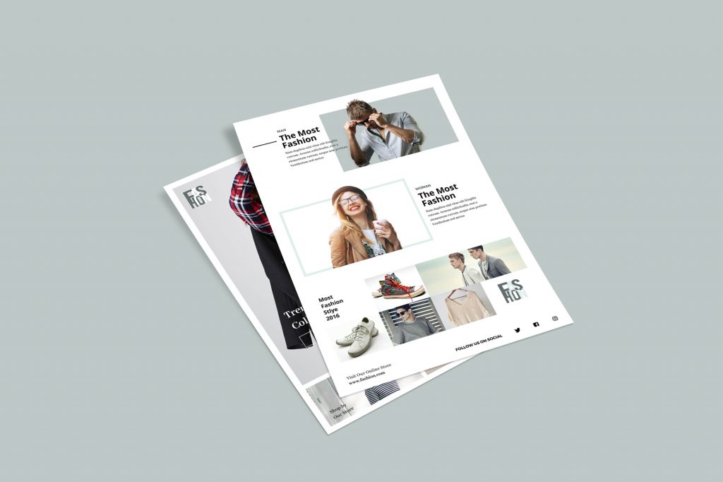 Free Flyers Mockup For Presentation | Dribbble Graphics