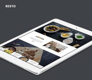 Free Resto Responsive Bootstrap Website HTML Template | Dribbble Graphics