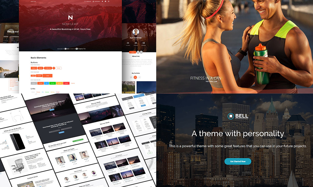 20 Free Bootstrap & Bootstrap 4 Templates For 2018 | Dribbble Graphics