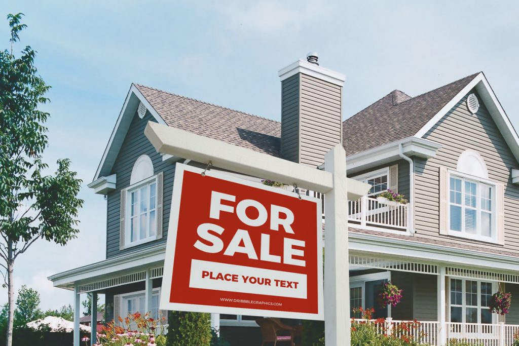 Free Real Estate Signboard Mockup | Dribbble Graphics