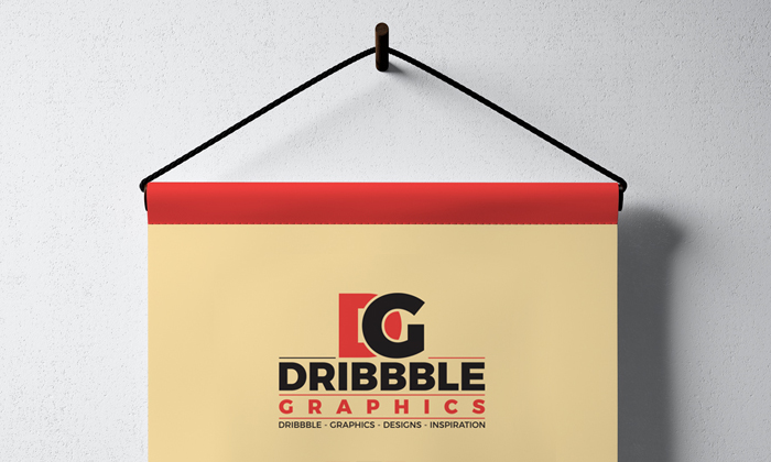 Free Hanging Pennant Mockup PSD | Dribbble Graphics