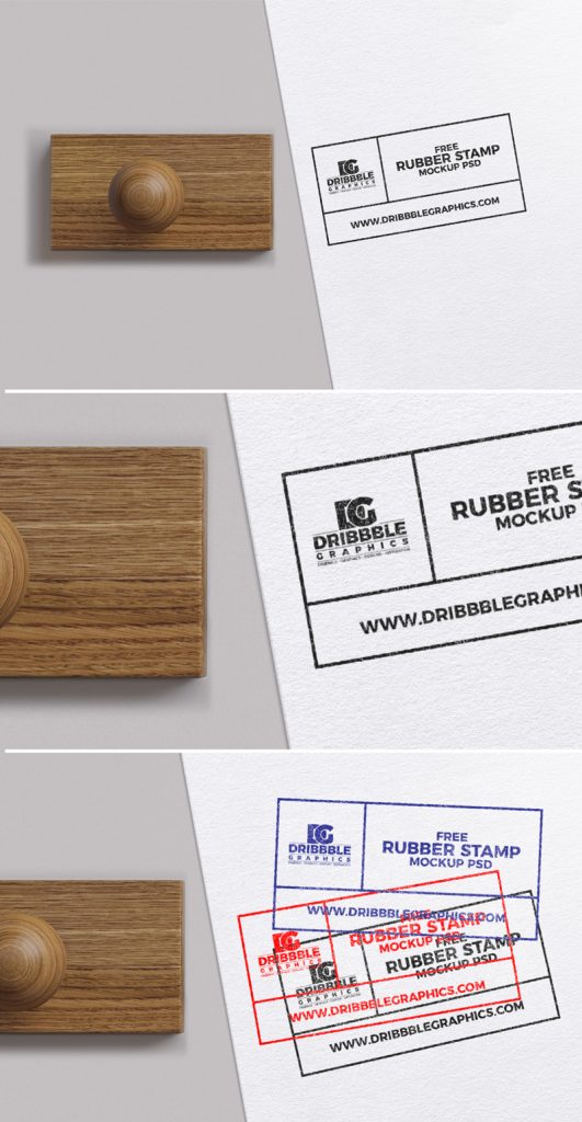 Free Rubber Stamp Mockup PSD 2018 | Dribbble Graphics