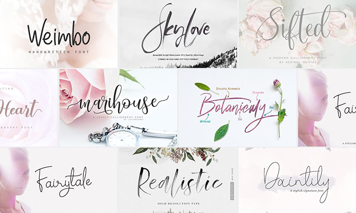 50 Fresh Script Fonts For Graphics Designers | Dribbble Graphics