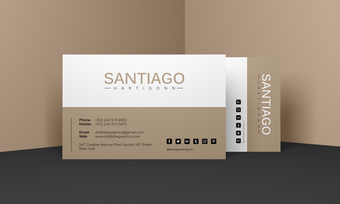 Free Prime Business Card Mockup PSD 2018 | Dribbble Graphics