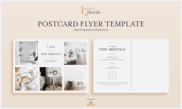 Free Product Postcard Flyer PSD Template | Dribbble Graphics