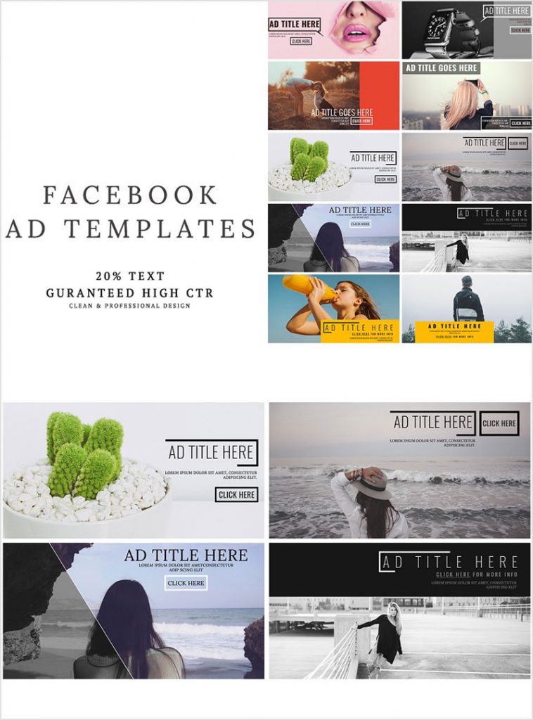 20 Best Social Media Facebook Templates Sets | Dribbble Graphics