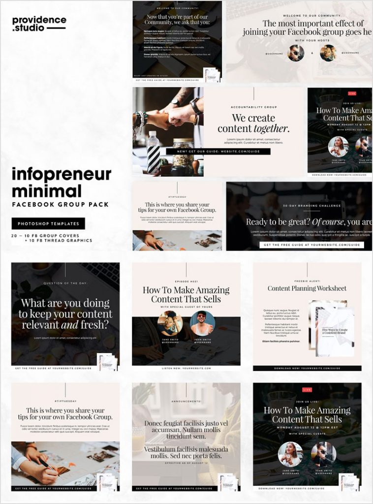 20 Best Social Media Facebook Templates Sets | Dribbble Graphics