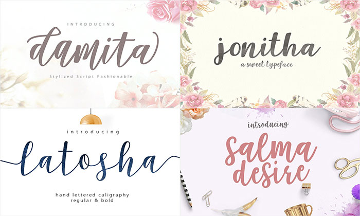 40+ Calligraphy Fonts For Designers | Dribbble Graphics