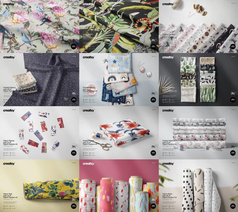 80+ Textile Fabric Mockups | Dribbble Graphics