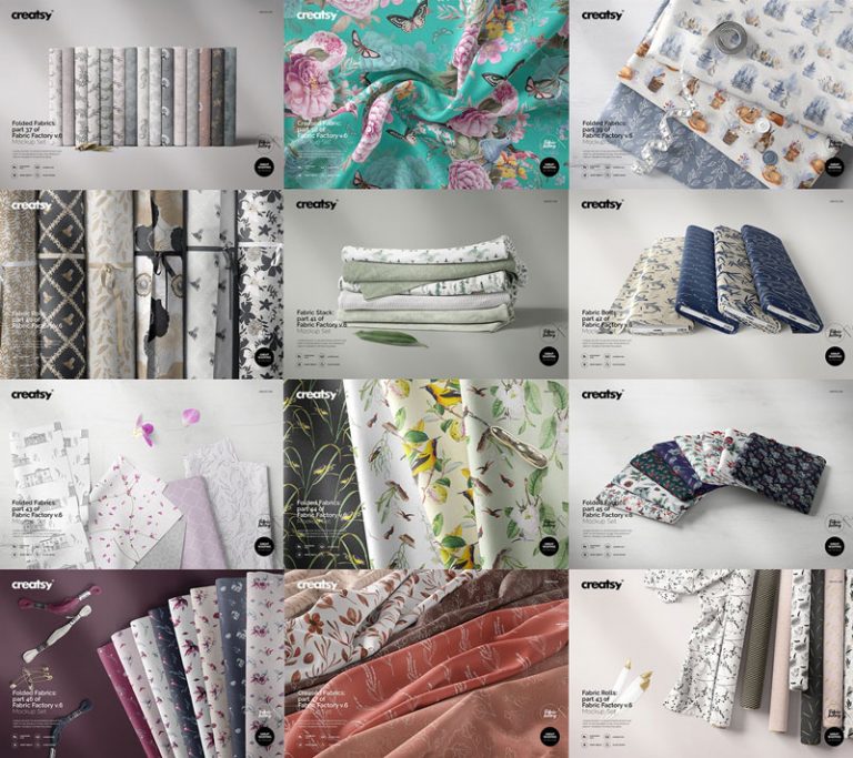 80+ Textile Fabric Mockups | Dribbble Graphics