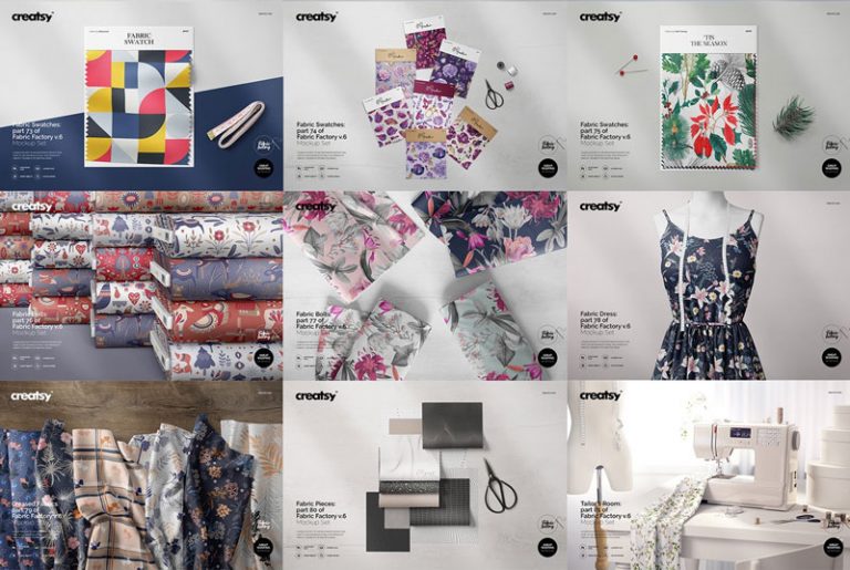 80+ Textile Fabric Mockups | Dribbble Graphics