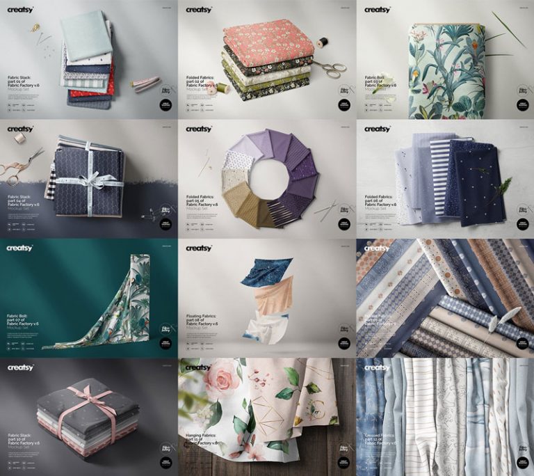 80+ Textile Fabric Mockups | Dribbble Graphics