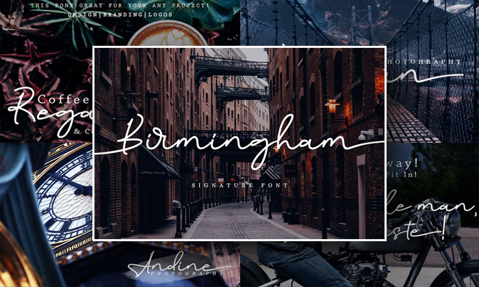 Birmingham Signature Script Font Free Demo | Dribbble Graphics