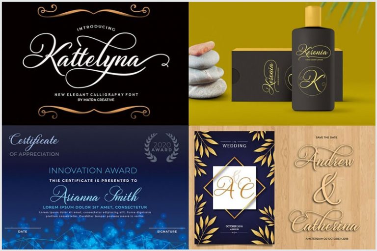 15 Amazing Creative Script Fonts For 2020 | Dribbble Graphics