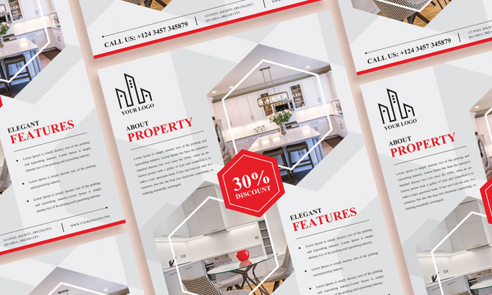 Free Real Estate Flyer Design Template | Dribbble Graphics