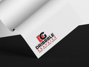 Free Curved Paper Logo Mockup | Dribbble Graphics
