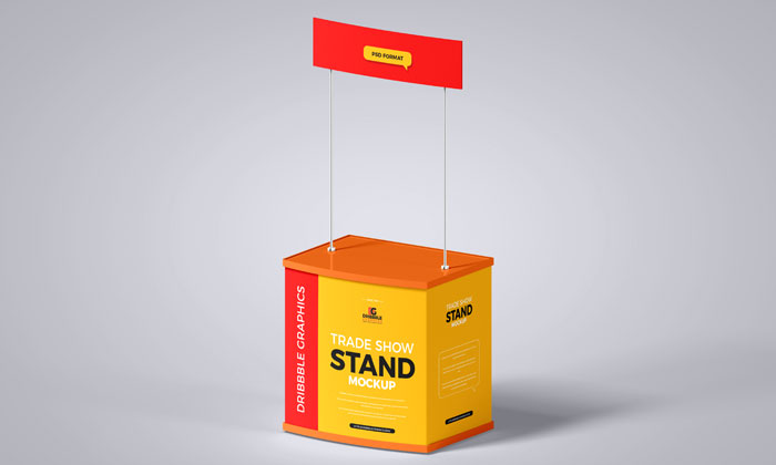 Free Trade Show Stand Mockup | Dribbble Graphics