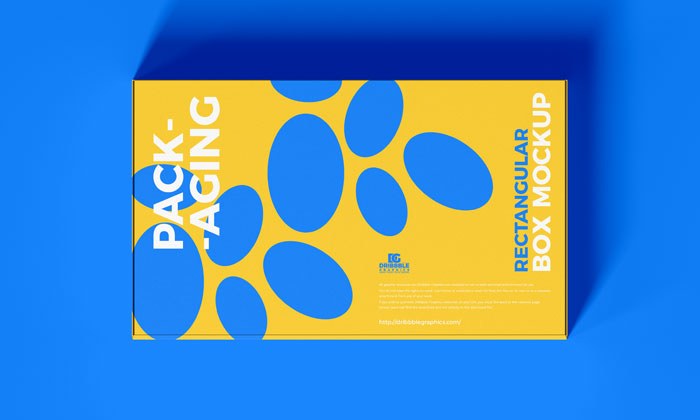 Free PSD Rectangular Packaging Box Mockup | Dribbble Graphics