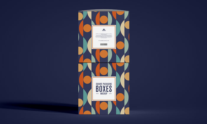 Free Square Packaging Boxes Mockup | Dribbble Graphics