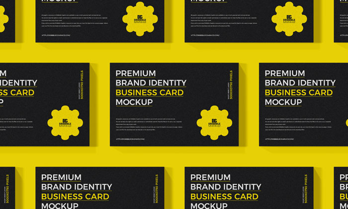 Free Premium Brand Identity Business Card Mockup | Dribbble Graphics