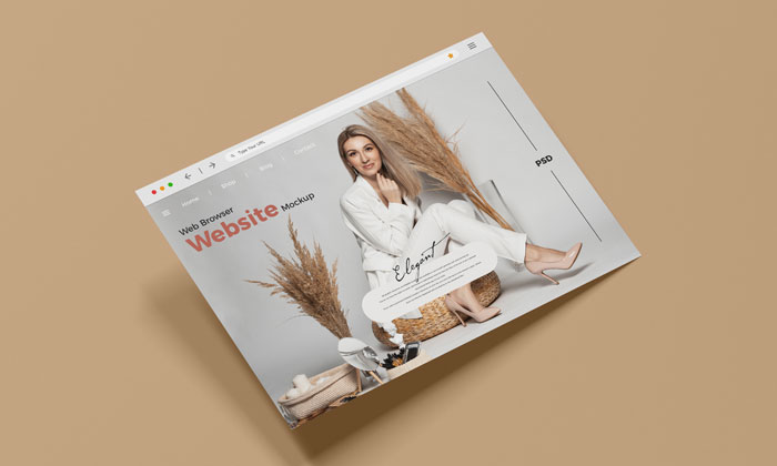 Free-Web-Browser-Website-Mockup-300 | Dribbble Graphics