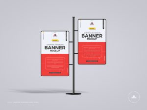 Free Advertising Stand Board Banner Mockup | Dribbble Graphics