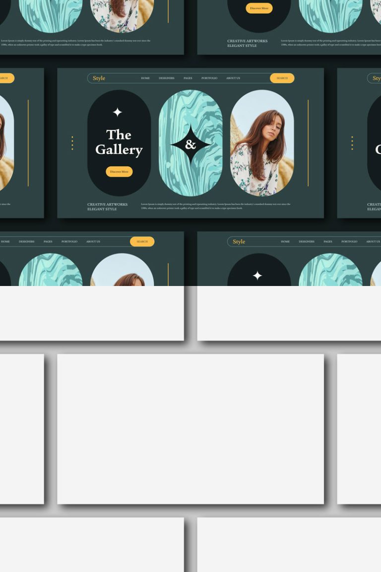 Free Grid Branding Web Banner Mockup | Dribbble Graphics