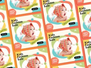 Free Kids Social Media Post Template | Dribbble Graphics