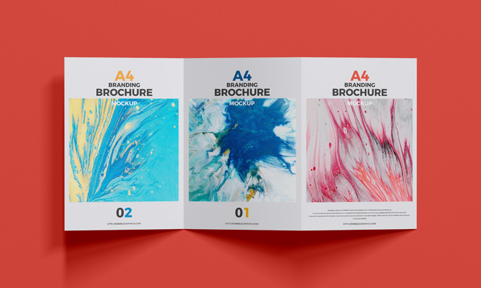 Free Premium Branding A4 Brochure Mockup | Dribbble Graphics