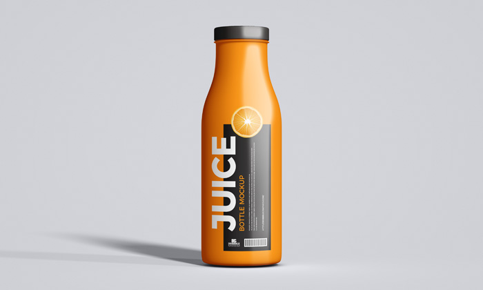 Free Premium Juice Bottle Mockup | Dribbble Graphics
