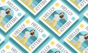 Free Premium Grid A4 Flyer Mockup | Dribbble Graphics