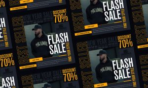 Free Men Fashion Instagram Social Media Post Template | Dribbble Graphics