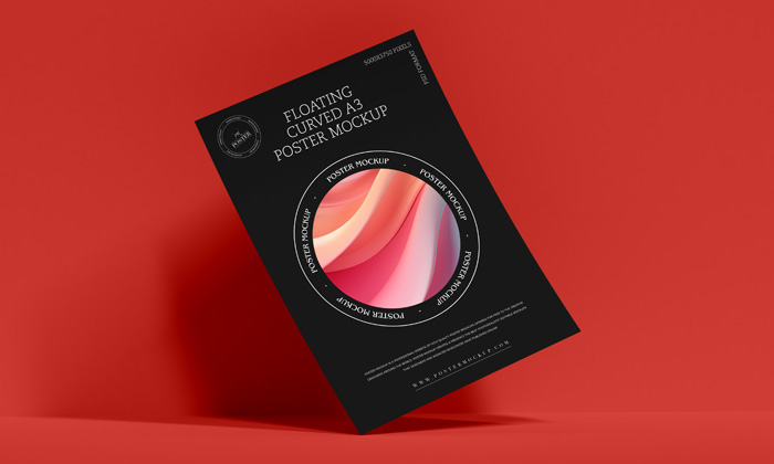 Free 3 Poster Mockup PSD Template | Dribbble Graphics