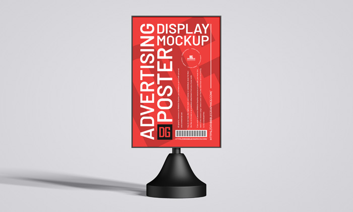 Free Advertising Poster Display Mockup | Dribbble Graphics