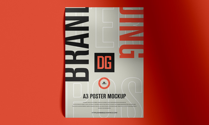 Free 3 Poster Mockup PSD Template | Dribbble Graphics