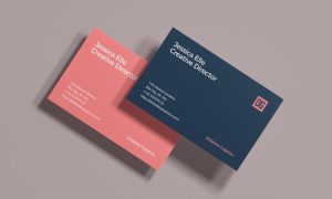 Free Premium Brand Identity Business Card Mockup | Dribbble Graphics