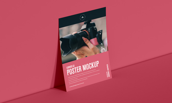 Free 3 Poster Mockup PSD Template | Dribbble Graphics