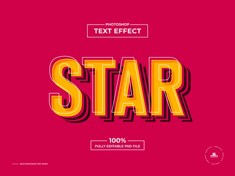 Free Rock Photoshop Text Effect | Dribbble Graphics