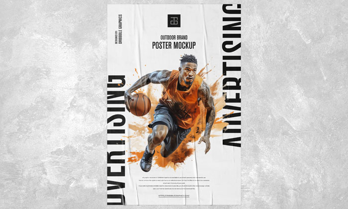 Free Outdoor Brand Advertising Poster Mockup | Dribbble Graphics